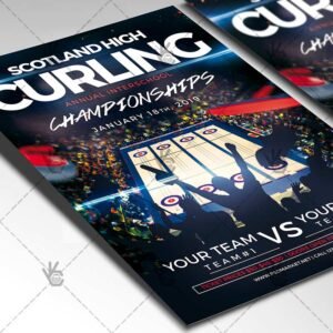Download Curling Tournament Flyer - PSD Template | PSDmarket