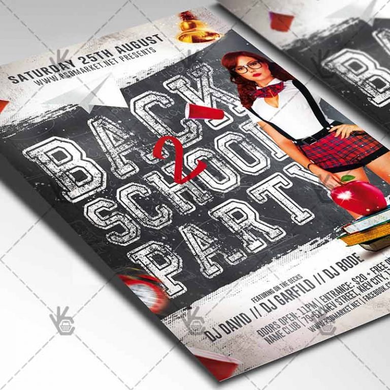 Download Back 2 School Flyer - PSD Template | PSDmarket