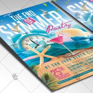 The End of Summer Flyer - PSD Template - PSDmarket