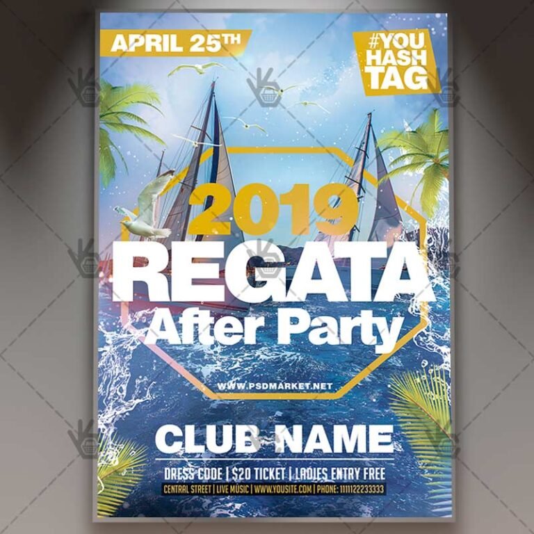 Regata Party Flyer - PSD Template - PSDmarket
