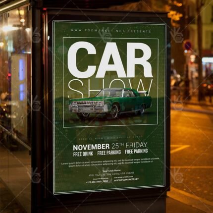 Car Show Event Flyer - PSD Template - PSDmarket
