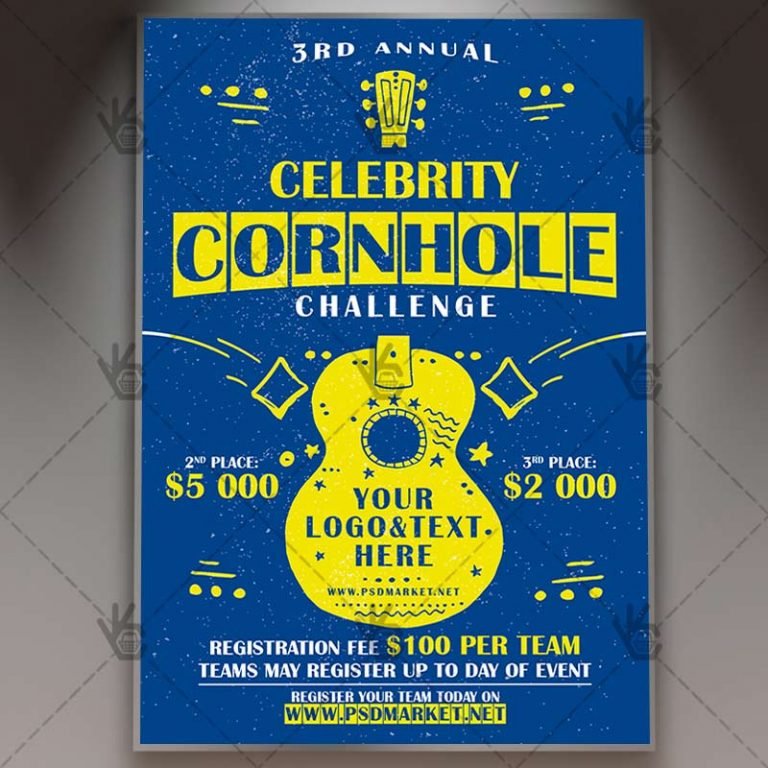Download Cornhole Event Flyer - PSD Template | PSDmarket