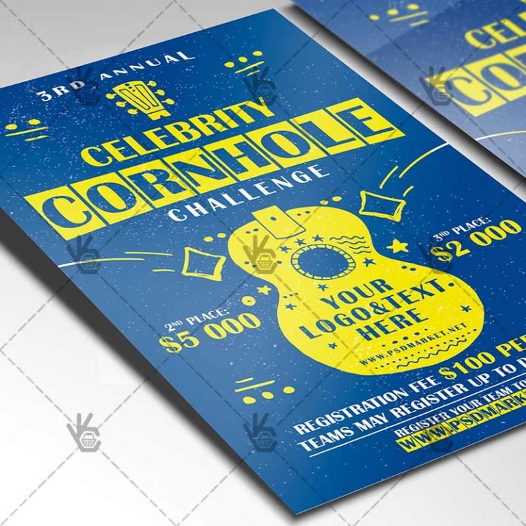 Download Cornhole Event Flyer - PSD Template | PSDmarket