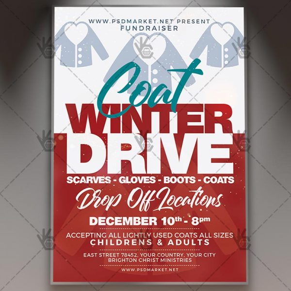 Download Coat Drive Flyer PSD Template PSDmarket
