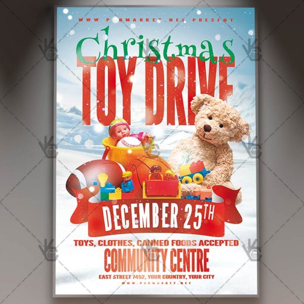 Download Toy Drive Event Flyer PSD Template PSDmarket