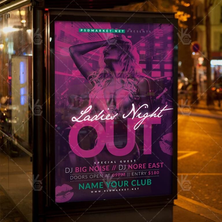 Ladies Night Out Flyer - PSD Template - PSDmarket