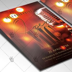 Open Mic Flyer - PSD Template - PSDmarket