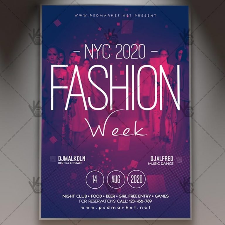 Download Spring Fashion Week Flyer - PSD Template | PSDmarket