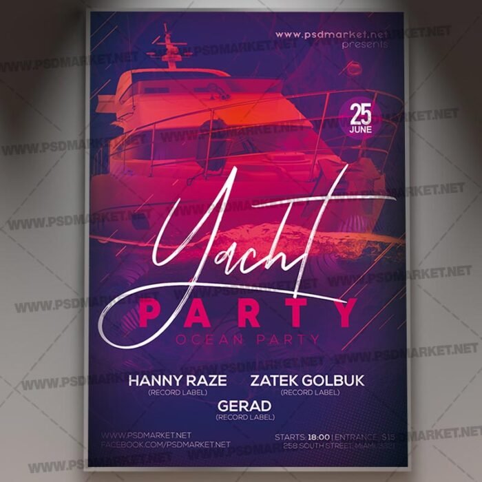 Download Cruise Night Flyer - PSD Template | PSDmarket