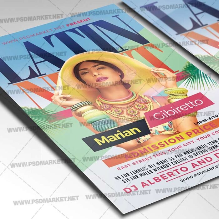 Download Fiesta Latina Flyer - PSD Template | PSDmarket