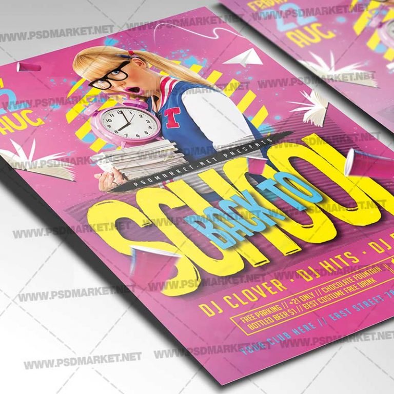 Download Welcome Back To School Flyer - PSD Template | PSDmarket