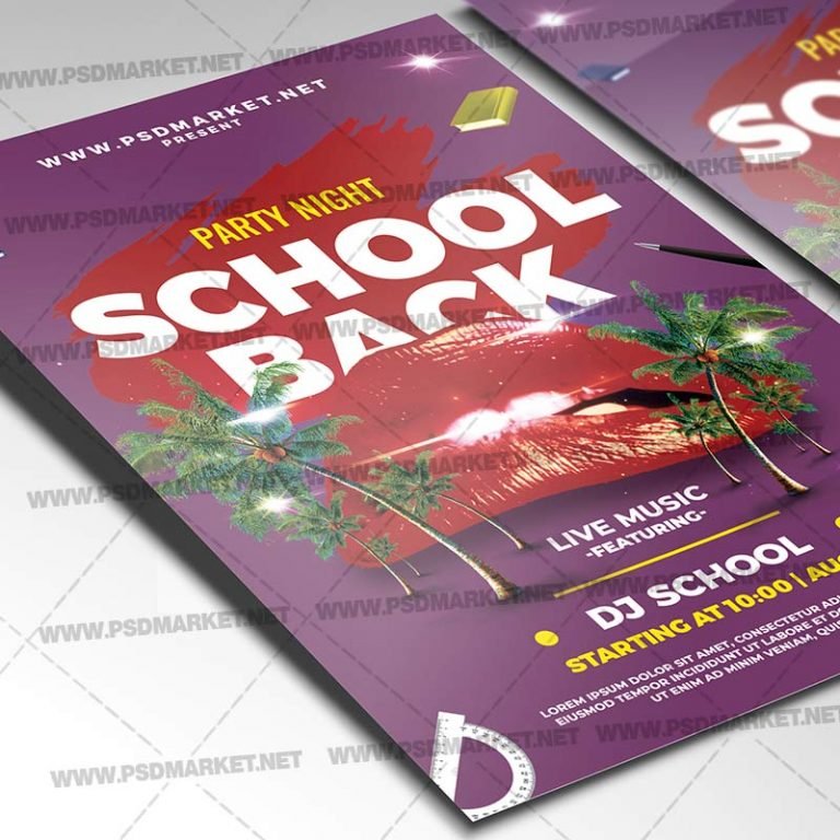 Download Welcome Back To School Flyer - PSD Template | PSDmarket