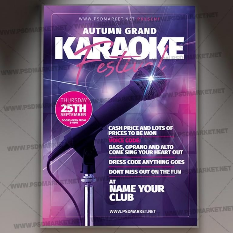 Download Open Mic Flyer - PSD Template | PSDmarket