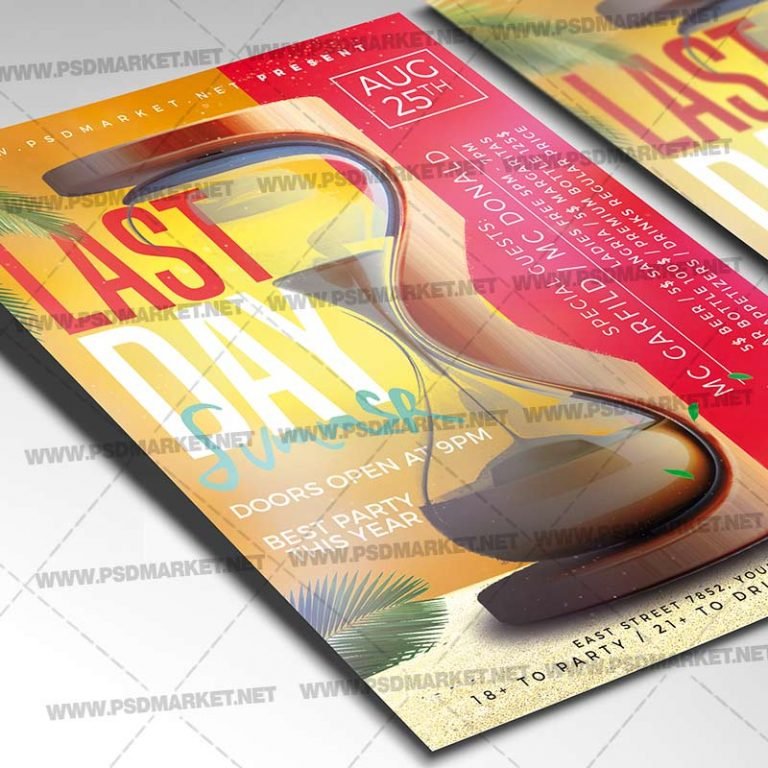 Download The End of Summer Flyer - PSD Template | PSDmarket