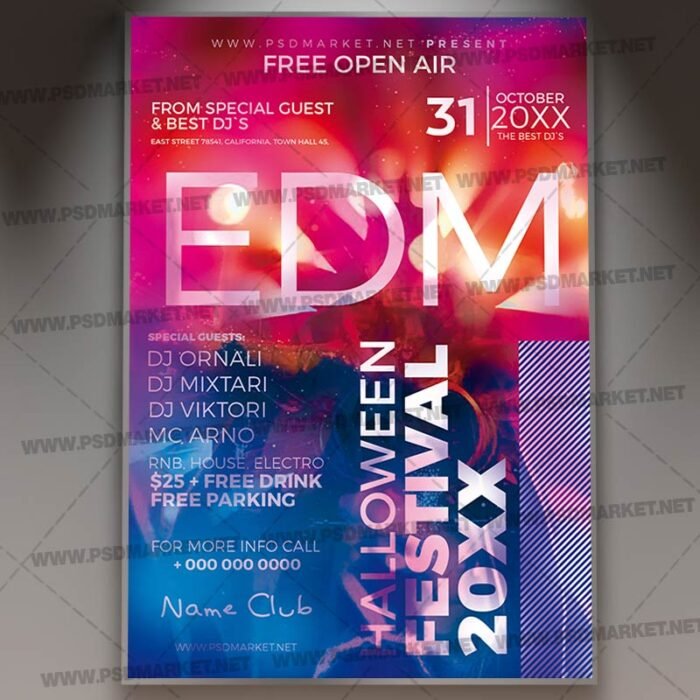 Download Night Out Party Flyer - PSD Template | PSDmarket