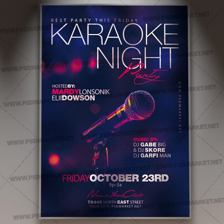 Download Open Mic Flyer - PSD Template | PSDmarket