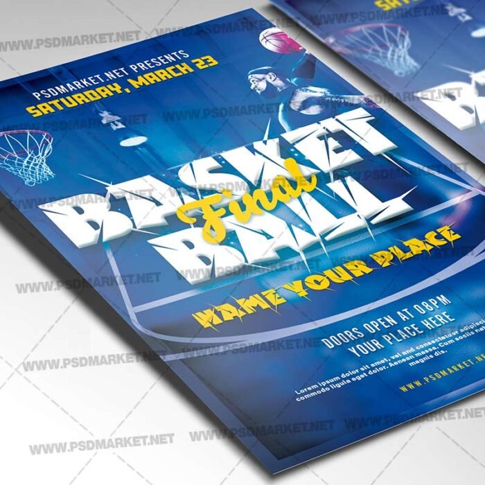 Download Basketball PSD Template Flyer | PSDmarket