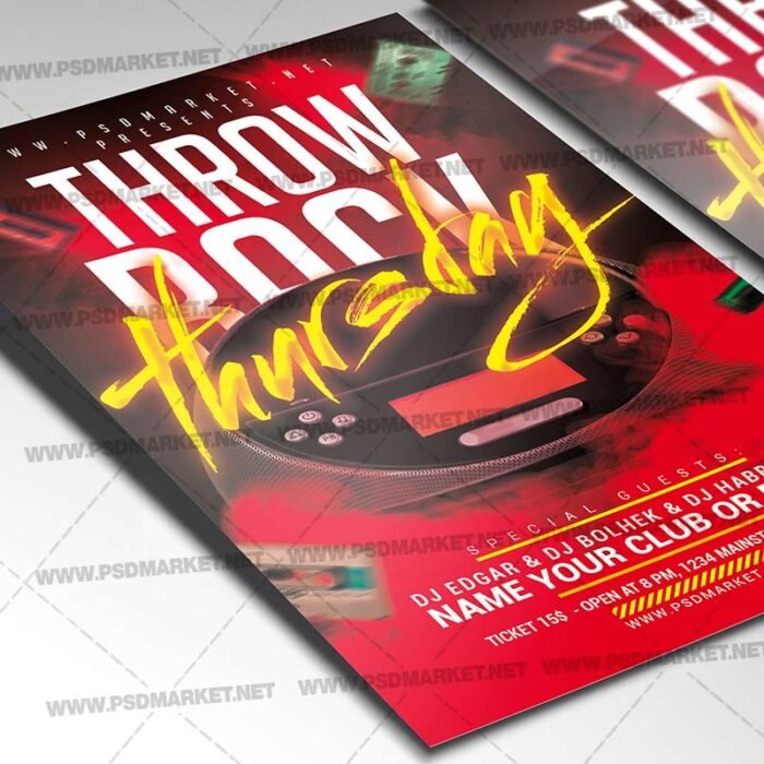Download Throw Back Thursday Flyer - PSD Template | PSDmarket