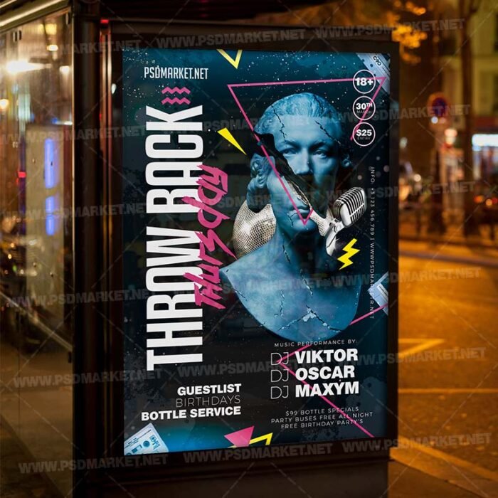 Download Throwback Thursday Flyer - PSD Template | PSDmarket