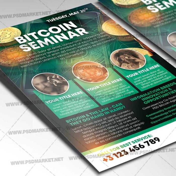 Download Bitcoin Seminar Template - Flyer PSD | PSDmarket