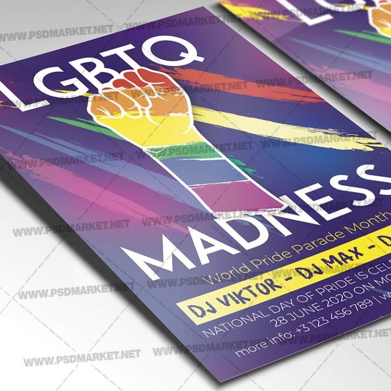 Download LGBT Pride Flyer - PSD Template | PSDmarket