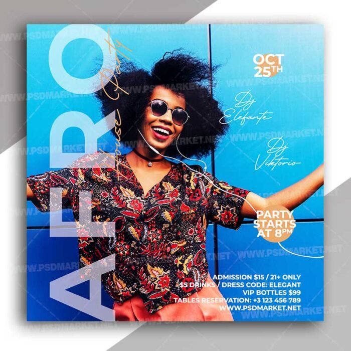 Download Afro Night Flyer - PSD Template | PSDmarket