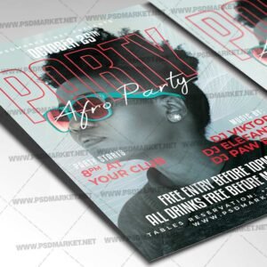 Download Afro Night Flyer - PSD Template | PSDmarket