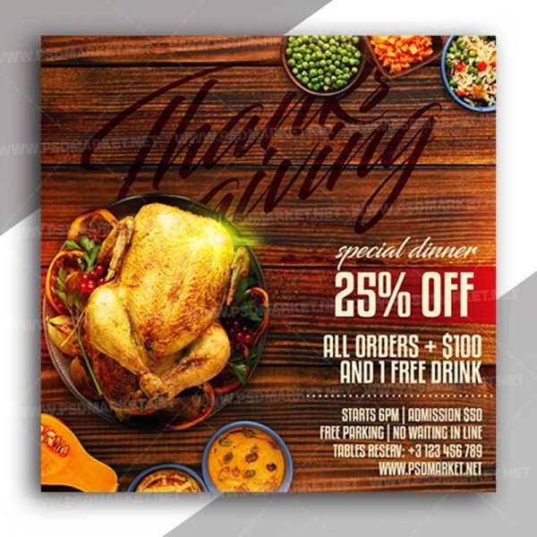 Thanksgiving Friday Template - Flyer PSD | PSDmarket