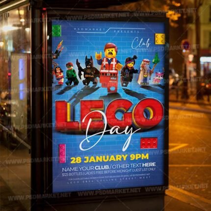 Download Lego Day Template - Flyer PSD Template | PSDmarket