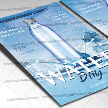 Download Water Day Template Flyer - PSD | PSDmarket