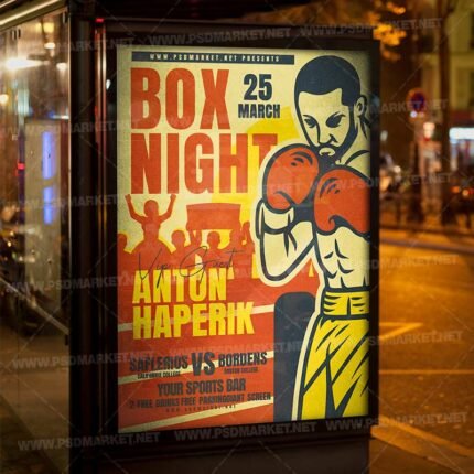 Boxing Fight Template - PSDmarket