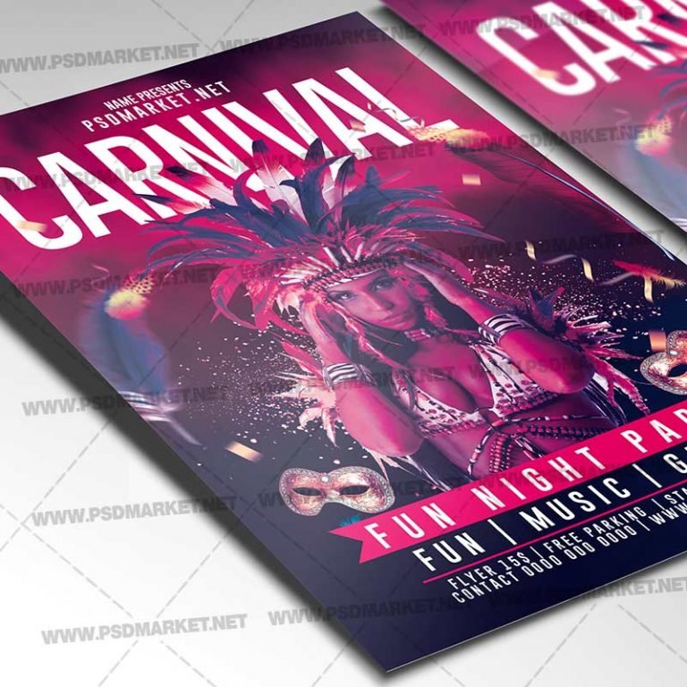 Download Rio Carnival Flyer - PSD Template | PSDmarket