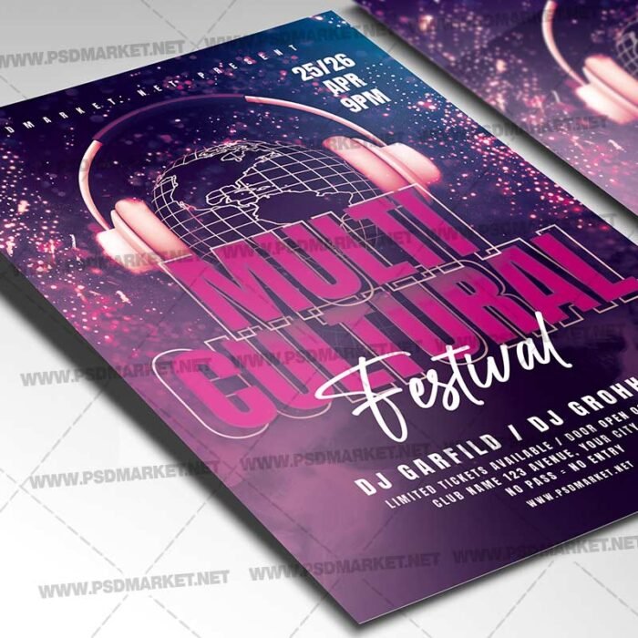 Download Multicultural Fest Template - Flyer PSD | PSDmarket