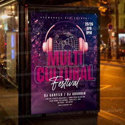 Download Multicultural Festival Template - Flyer PSD | PSDmarket