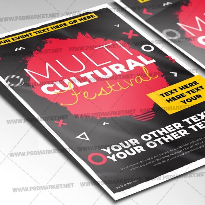 Download Multicultural Fest Template - Flyer PSD | PSDmarket