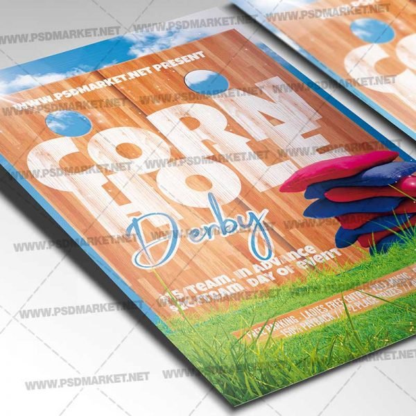 Download Cornhole Event Flyer - PSD Template | PSDmarket