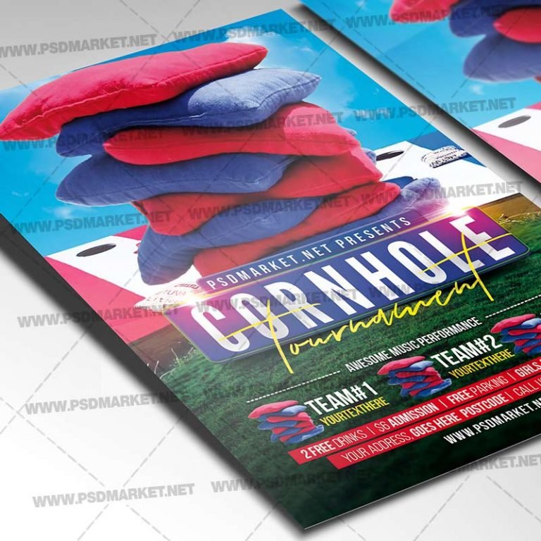 Download Cornhole Tournament Flyer - PSD Template | PSDmarket