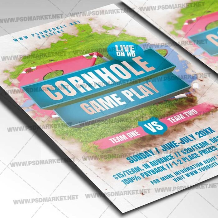 Download Cornhole Tournament Flyer - PSD Template | PSDmarket