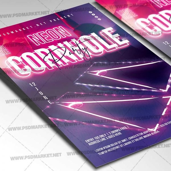 Download Cornhole Flyer - PSD Template | PSDmarket