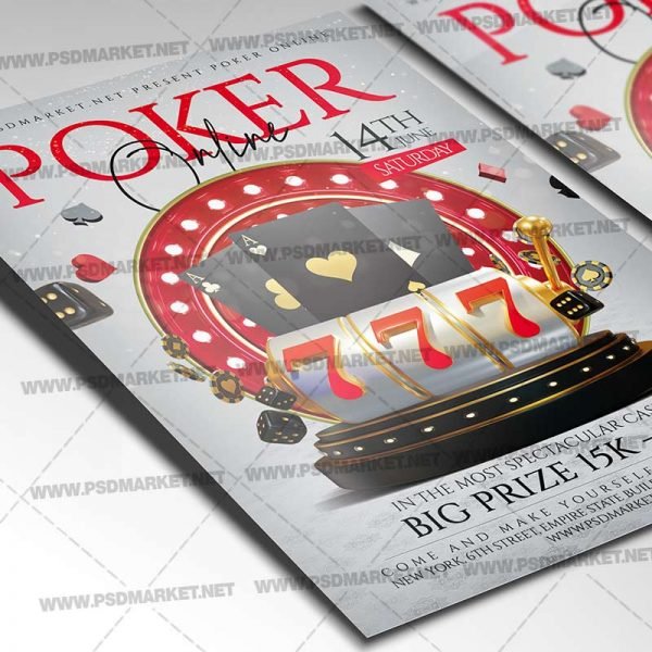 Download Poker Invitation Template - Flyer PSD | PSDmarket