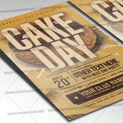 Download Cake Day Event Template - Flyer PSD | PSDmarket