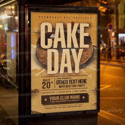 Download Cake Day Event Template - Flyer PSD | PSDmarket