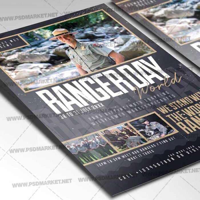 Download Ranger Day Template Flyer PSD | PSDmarket