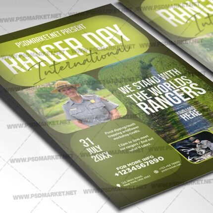 Download World Ranger Day Template Flyer PSD | PSDmarket