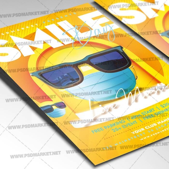 Download Smile Day Template Flyer PSD | PSDmarket