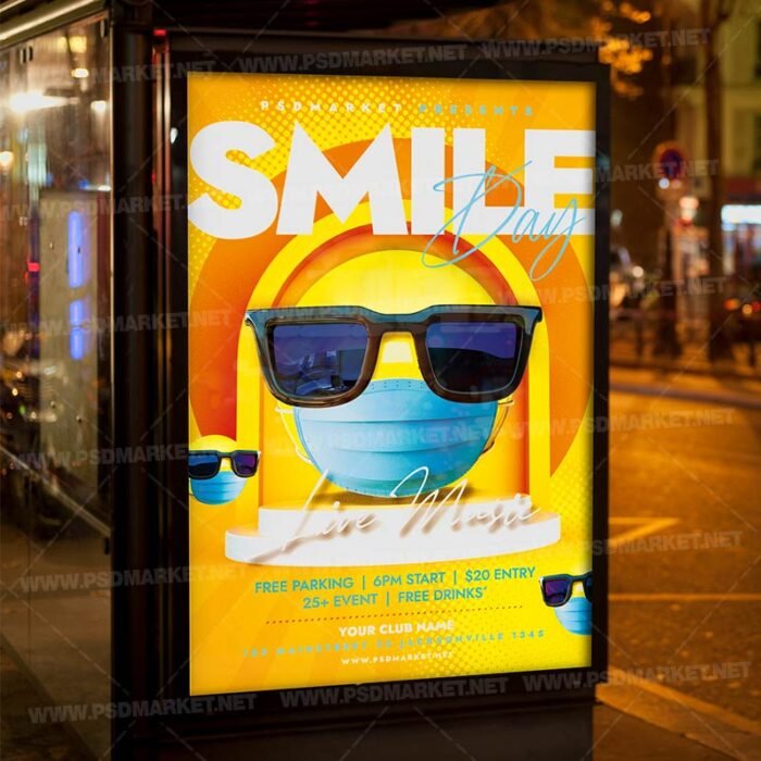 Download Smile Day Template Flyer PSD | PSDmarket