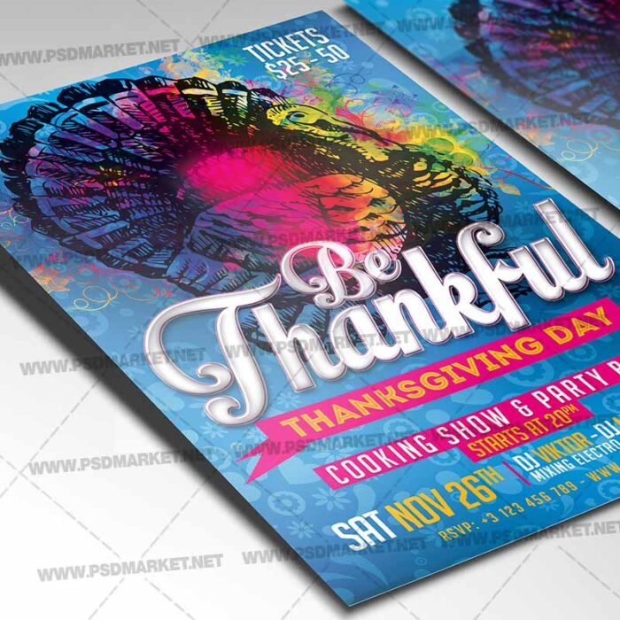 Download Thanksgiving Day Flyer - PSD Template | PSDmarket