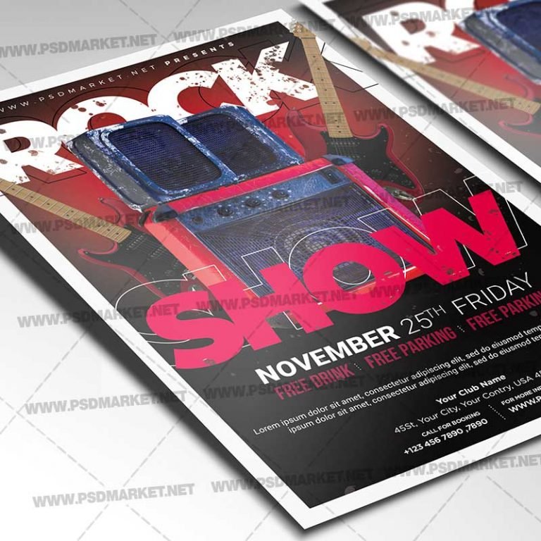 Rock Festival Flyer - Rock PSD Template | PSDmarket