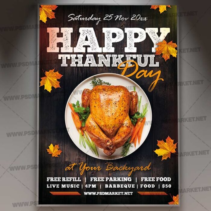 Download Thanks Giving Template - Flyer PSD | PSDmarket