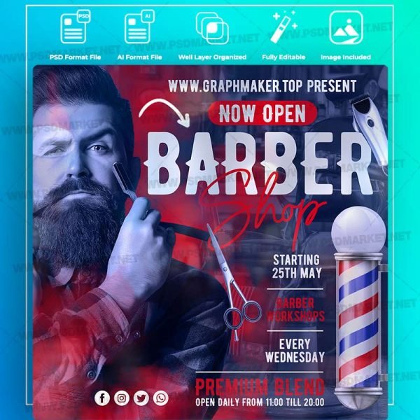 Download Hair Salon Template - Flyer PSD | PSDmarket